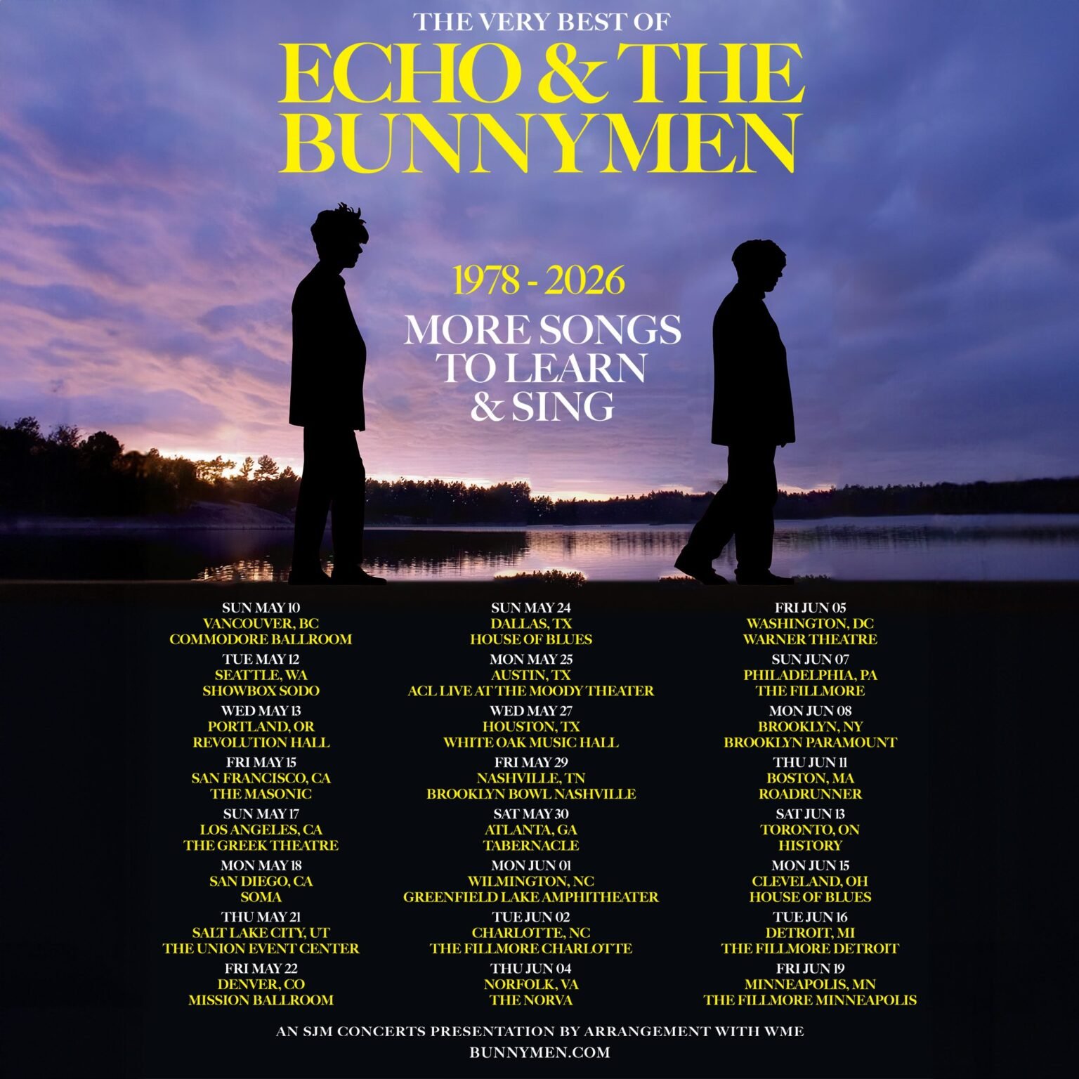Echo & The Bunnymen Announce 2026 North American Tour - 80's New Wave Music